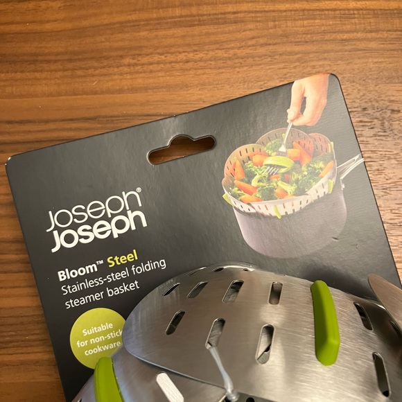 Joseph Joseph | Kitchen | New Joseph Joseph Bloom Stainless Steel Folding Steamer Basket Green ...